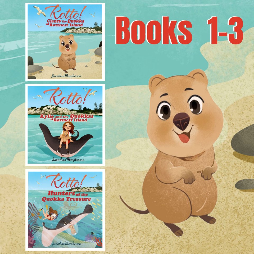 Clancy the Quokka Books 1-3 - Audiobook, by Jonathan Macpherson | Chirp